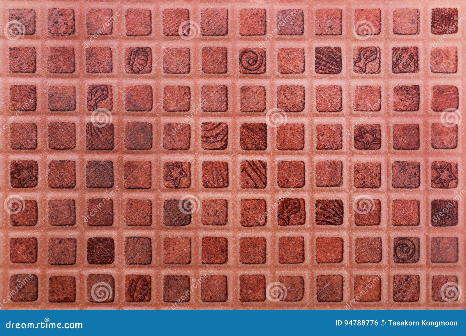 Dark Orange Ceramic Tile Texture for Background and Design Stock Photo ...