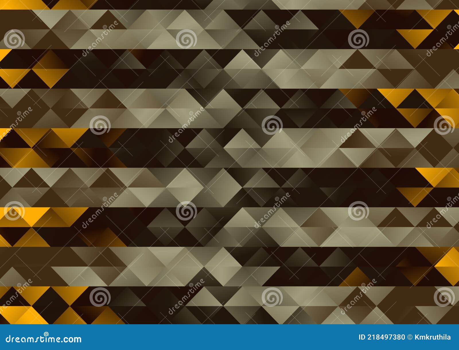 Dark Orange Geometric Triangle Pattern Background Stock Vector ...
