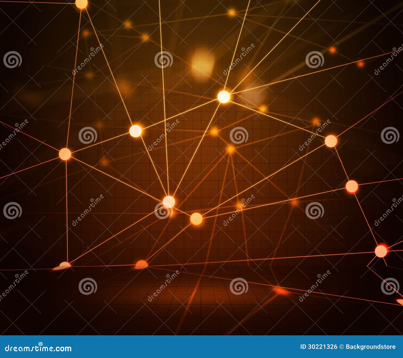 Orange Network Stage Background Stock Illustration - Illustration of ...