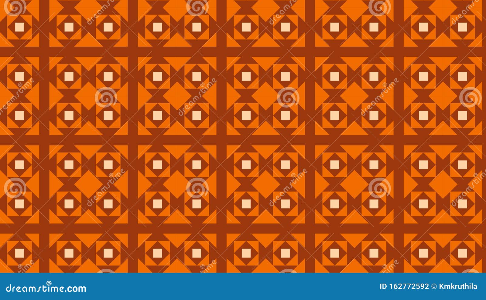 Dark Orange Square Background Pattern Design Stock Vector ...
