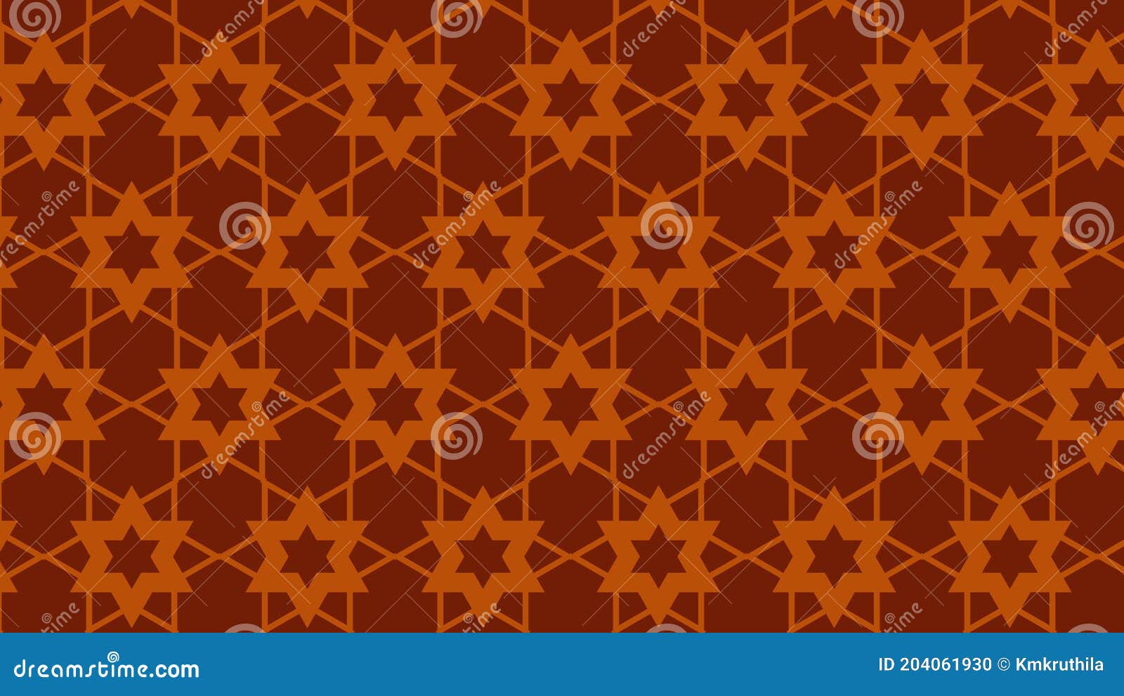 Dark Orange Stars Pattern Vector Stock Illustration - Illustration of ...