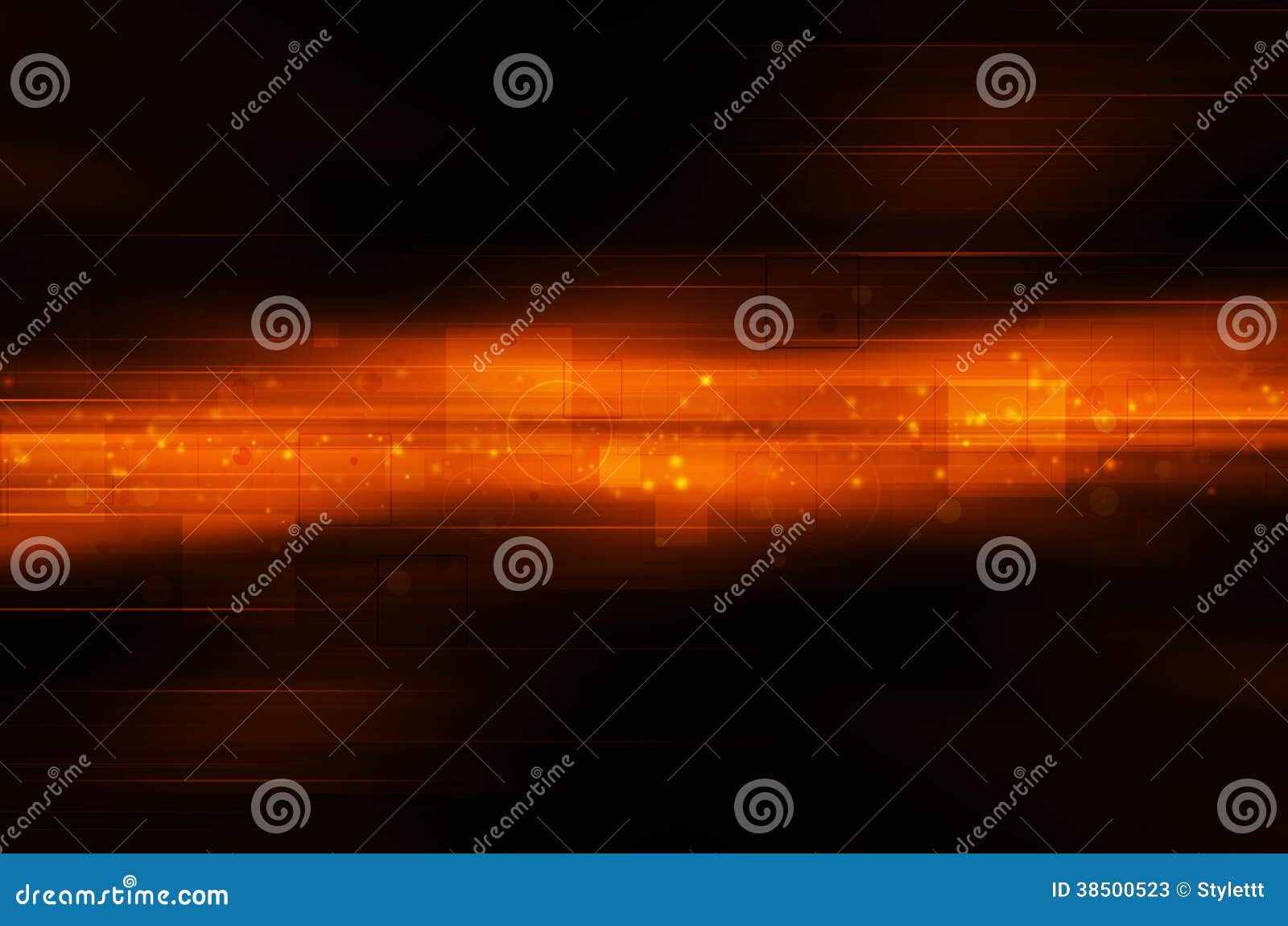 Dark Orange Technology Background Stock Illustration - Illustration of ...