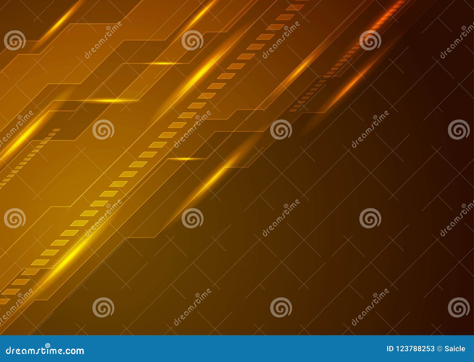 Dark Orange Technology Futuristic Background Stock Vector - Illustration of creative, glow ...