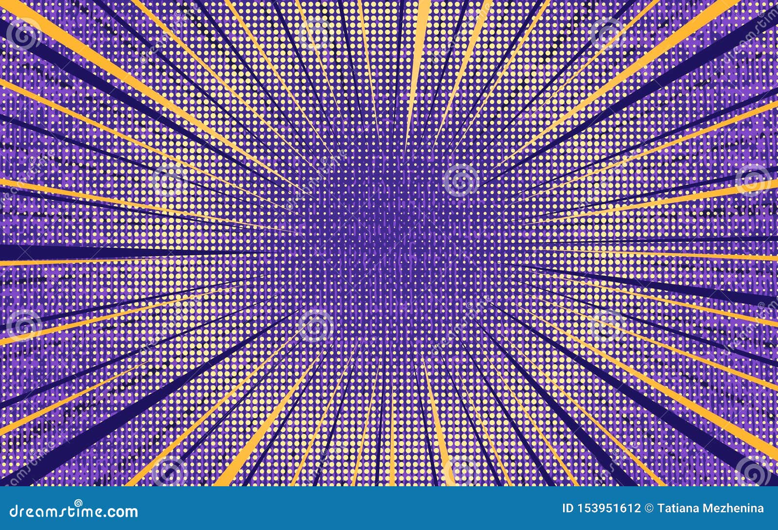 Dark Orange and Violet Exploding Comic Background Stock Vector ...