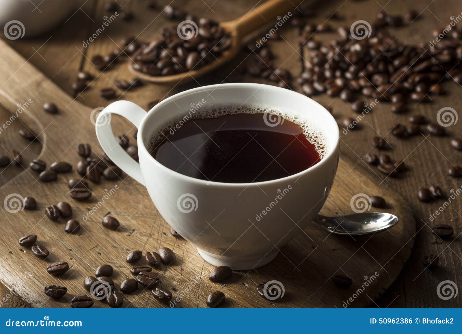 Dark Organic Black Coffee stock photo. Image of aromatic - 50962386