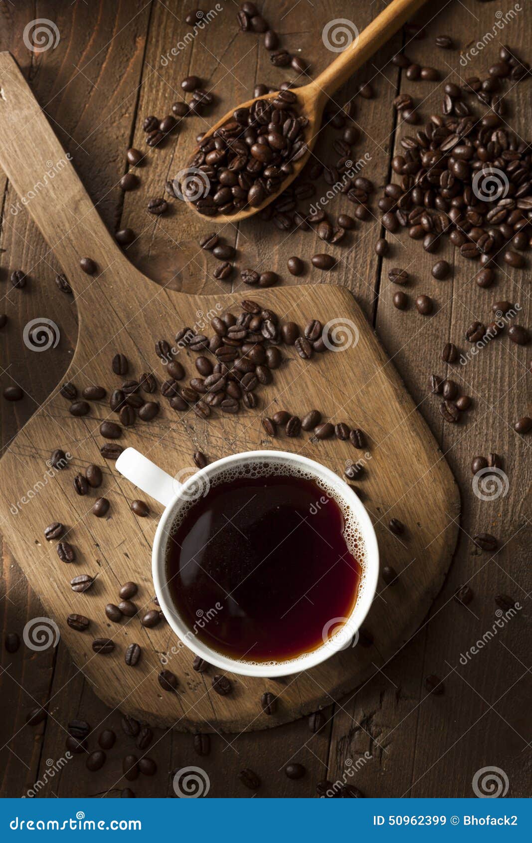 Dark Organic Black Coffee stock image. Image of food - 50962399