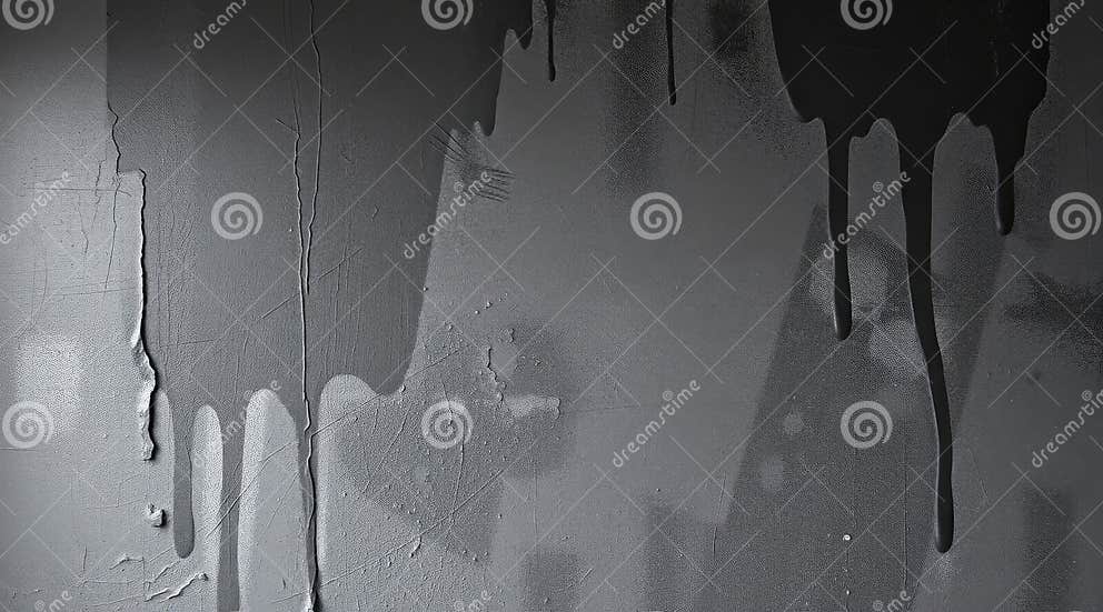 Dark Paint Drips on a Textured Wall, Creating a Bold and Dramatic ...