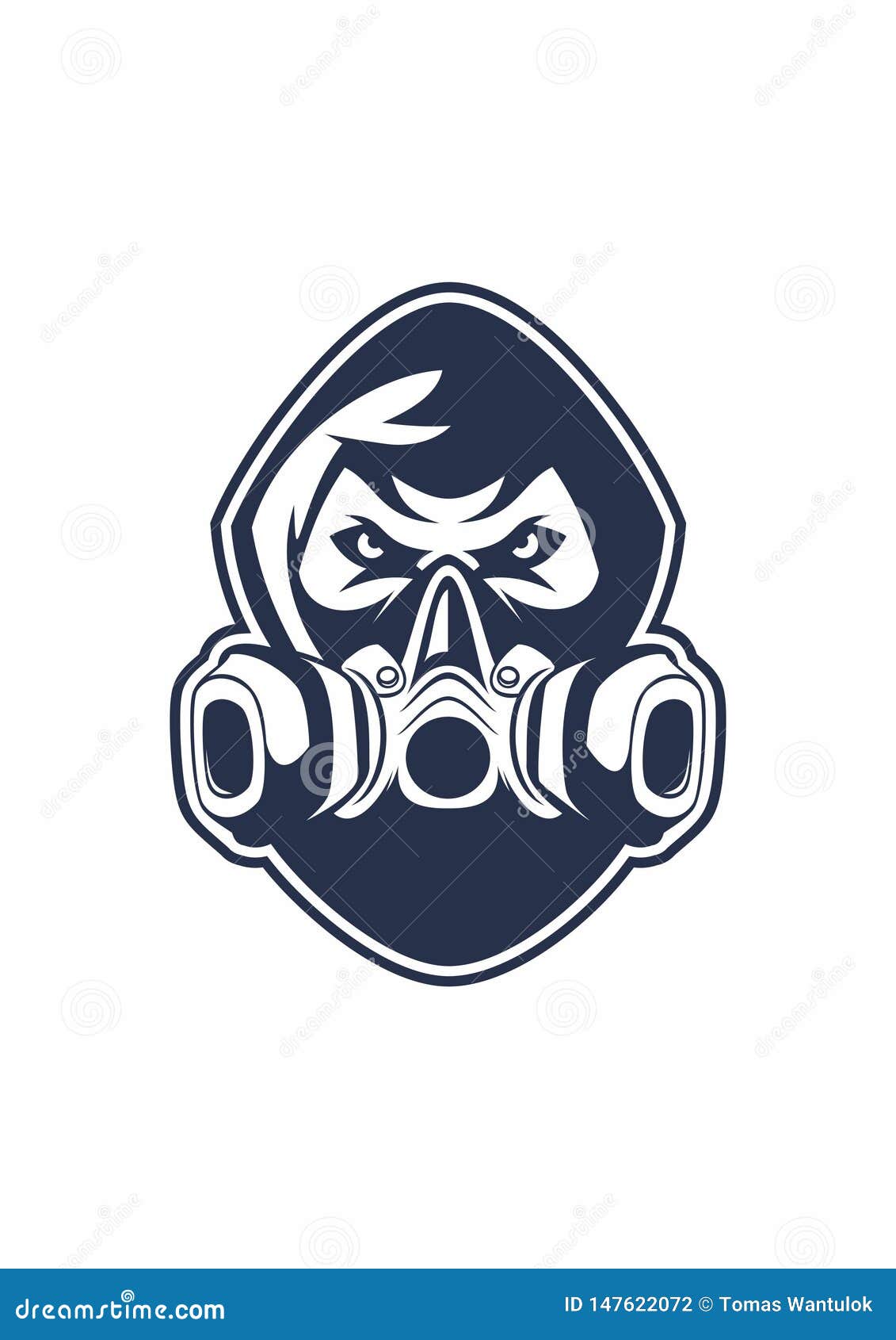 Dark painter with mask stock vector. Illustration of mask - 147622072