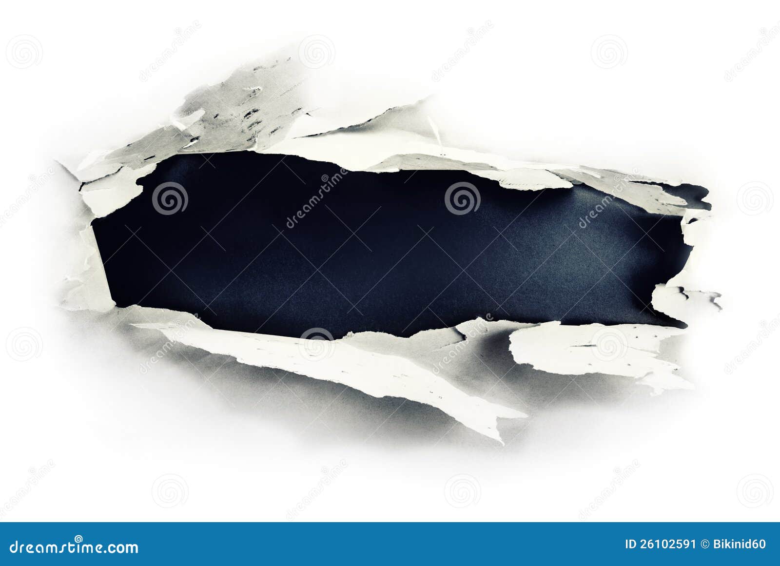 Dark paper hole. stock image. Image of edge, element - 26102591