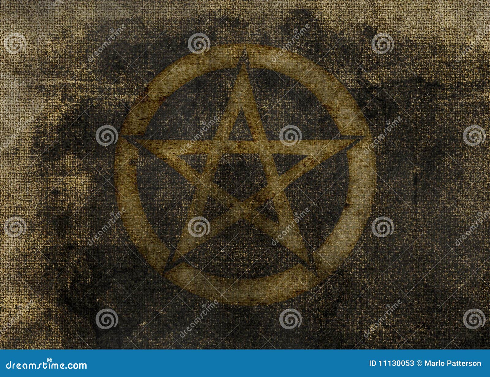Dark Pentagram Textured Background Stock Illustration - Illustration of ...