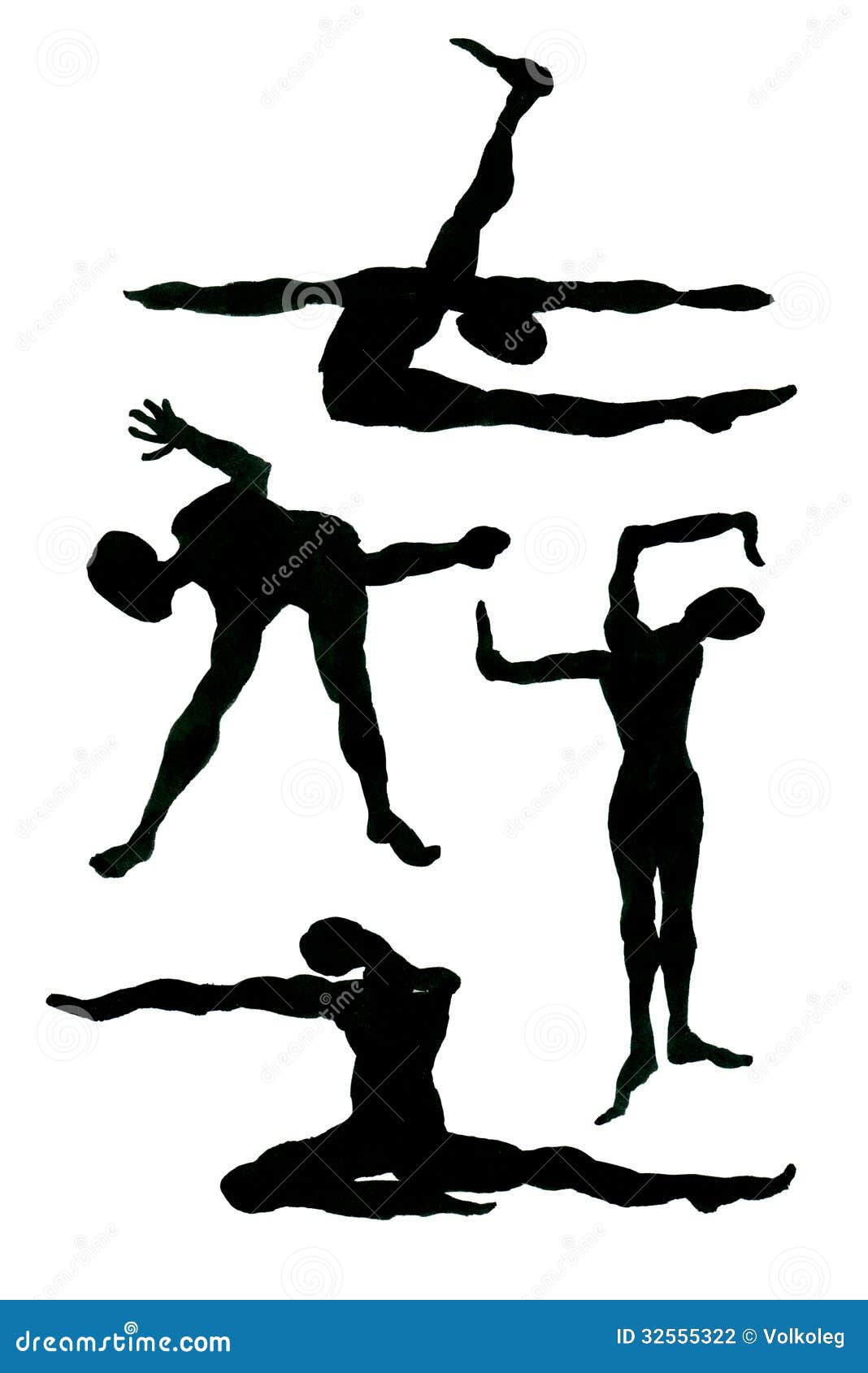 Big Set Of People Figures, Characters In Different Poses Vector ...