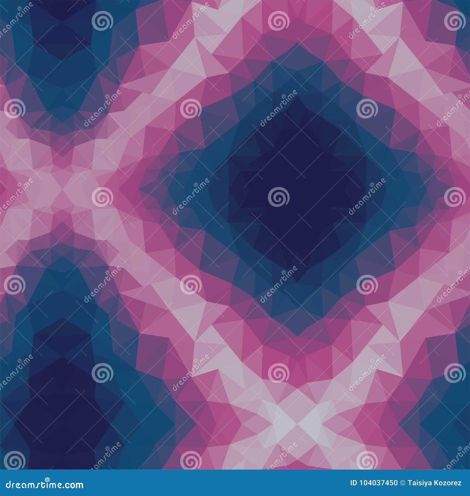 Dark Pink Blue Low Poly Crystal Pattern. Polygon Design Pattern. Low ...