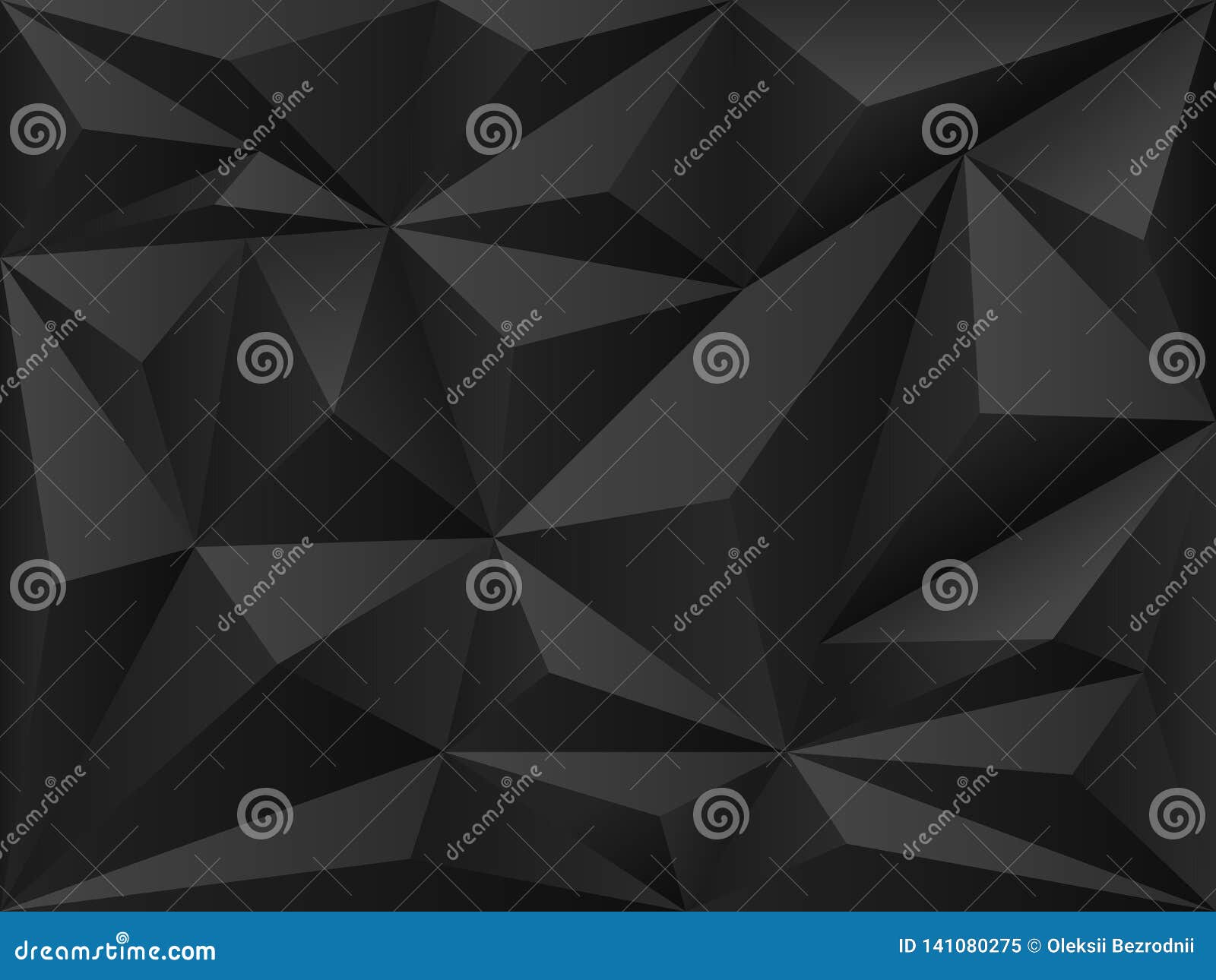 Dark polygon 3d background stock vector. Illustration of abstract ...