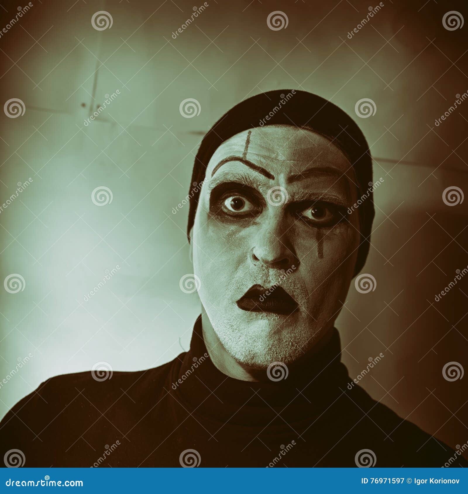 Portrait Of The Actor In The Form Of Quasimodo Stock Image ...