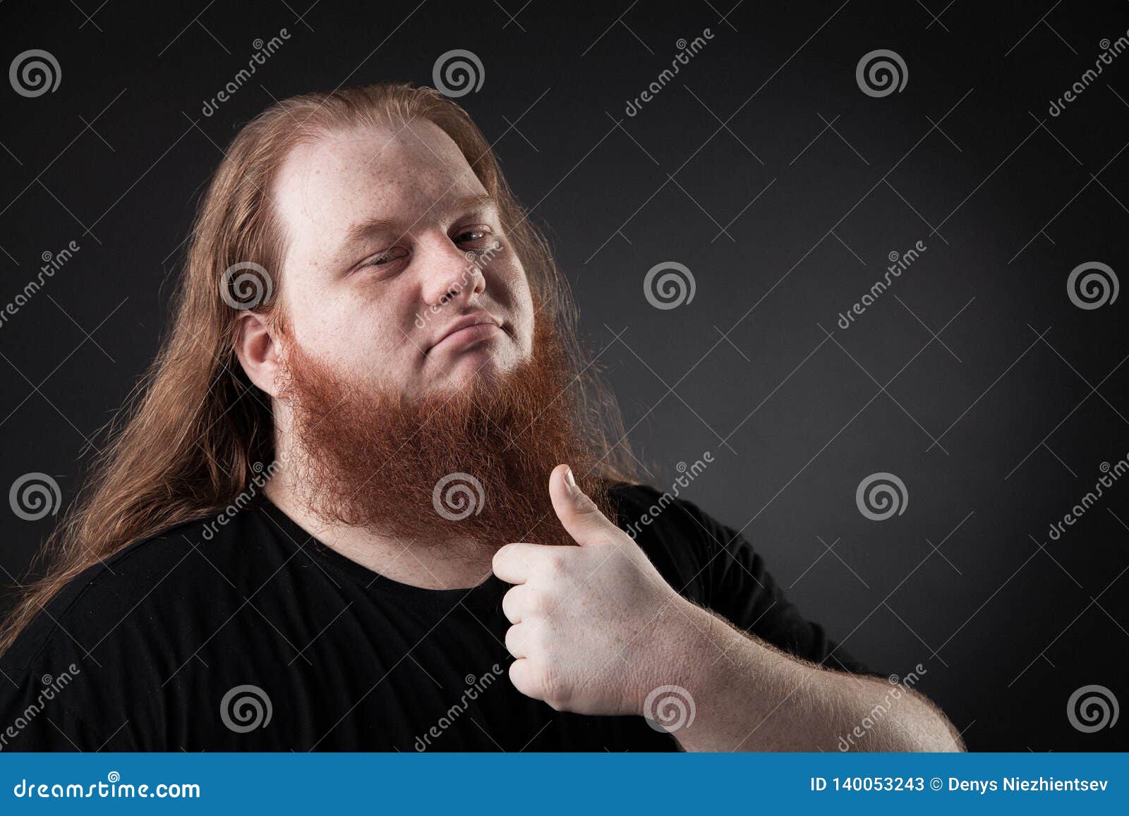 Dark Portrait of a Respectable Man in the Studio. Stock Image - Image ...