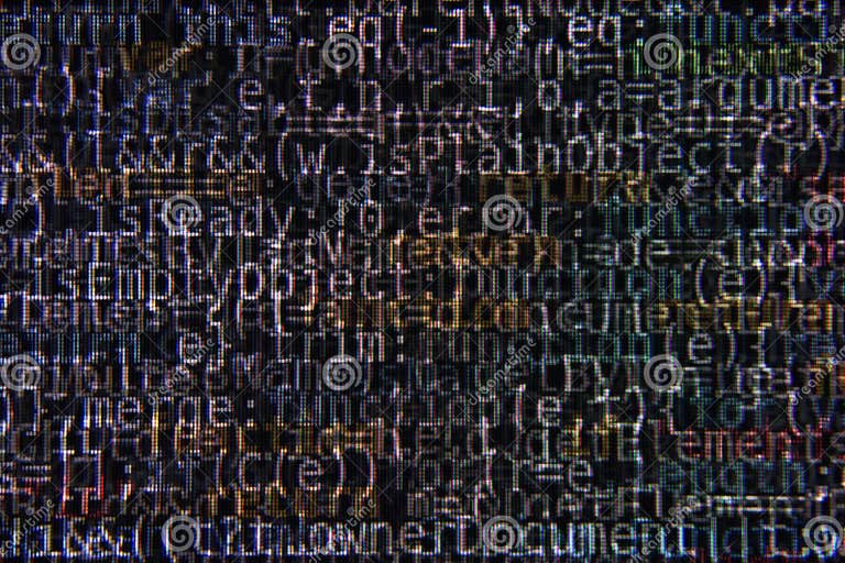Dark Program Code Abstract Background Stock Photo - Image of coding ...
