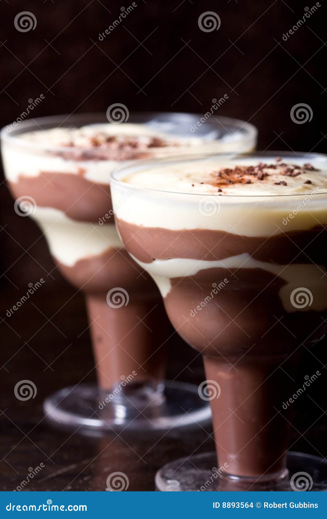 Dark pudding stock photo. Image of cream, delicious, dark - 8893564