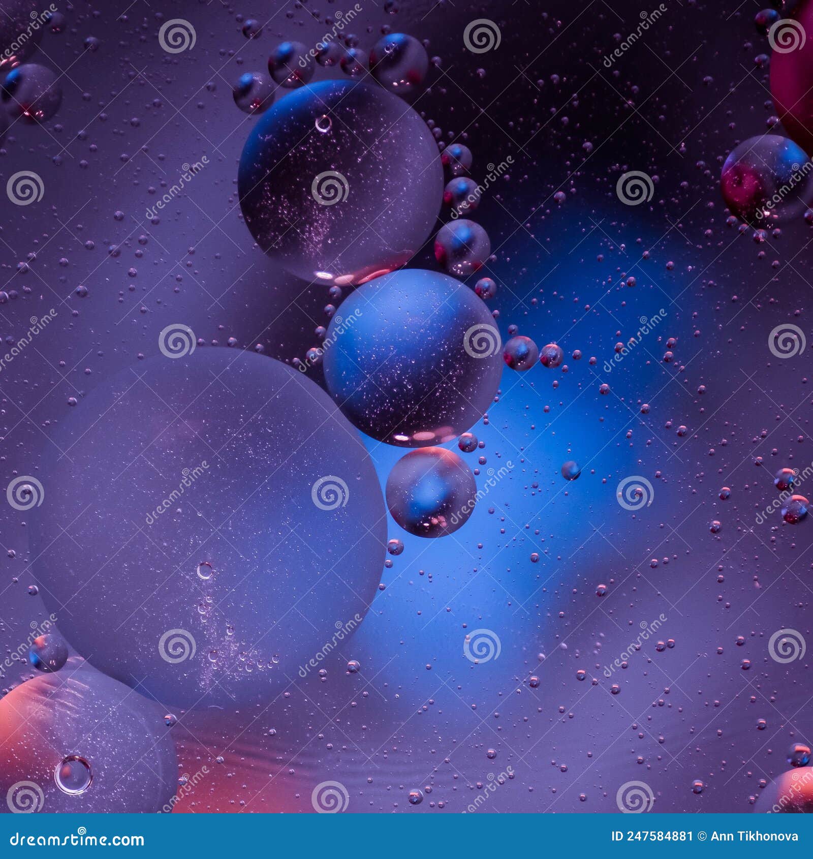 Dark Purple Bubbles in the Back Light Stock Image - Image of planet ...