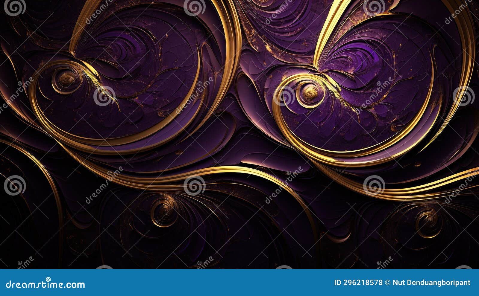 Dark Purple and Gold Abstract Pattern Wallpaper Elegant Stock ...