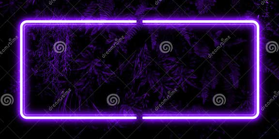 Dark Purple Tree Leaves Background. Dark Purple Neon Light and Glowing ...