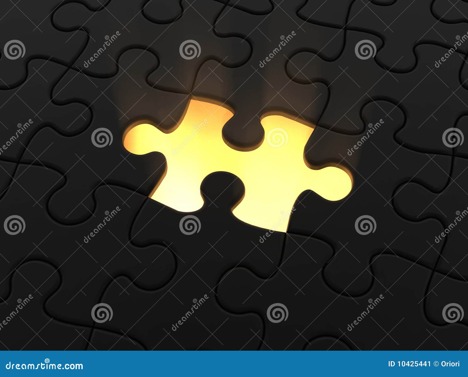 Dark puzzle stock illustration. Illustration of company - 10425441