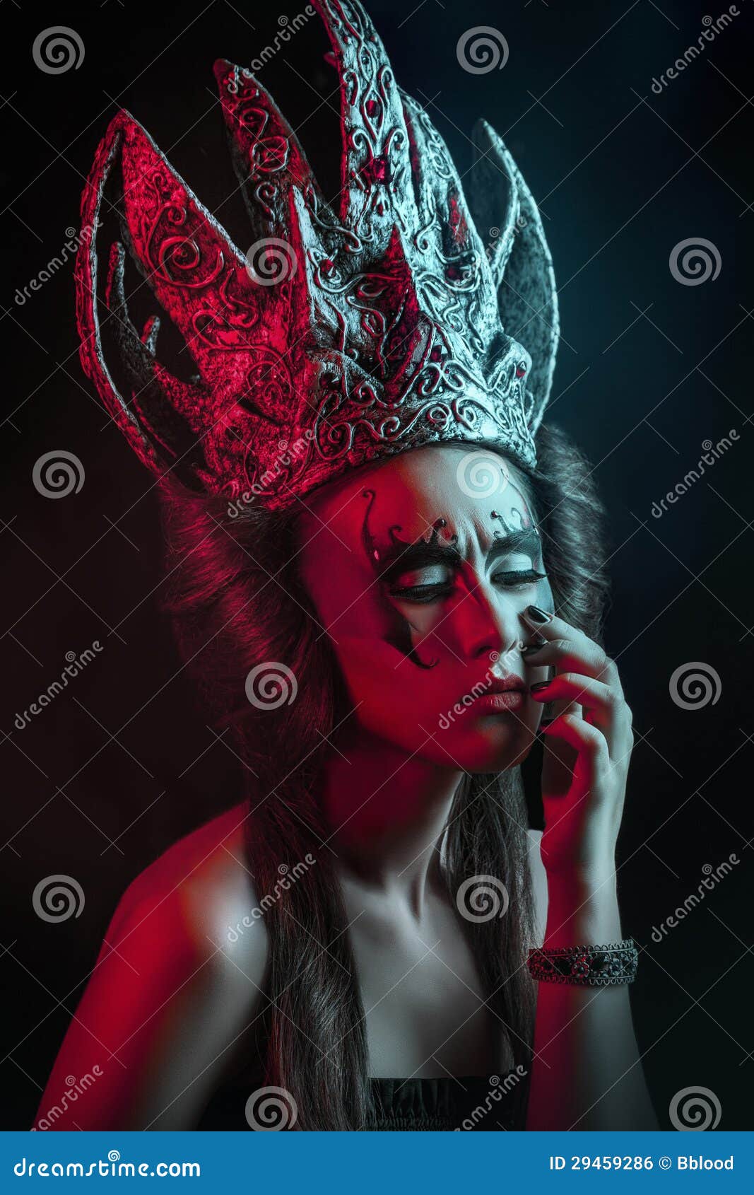Dark queen stock photo. Image of closeup, hairstyle, lashes - 29459286