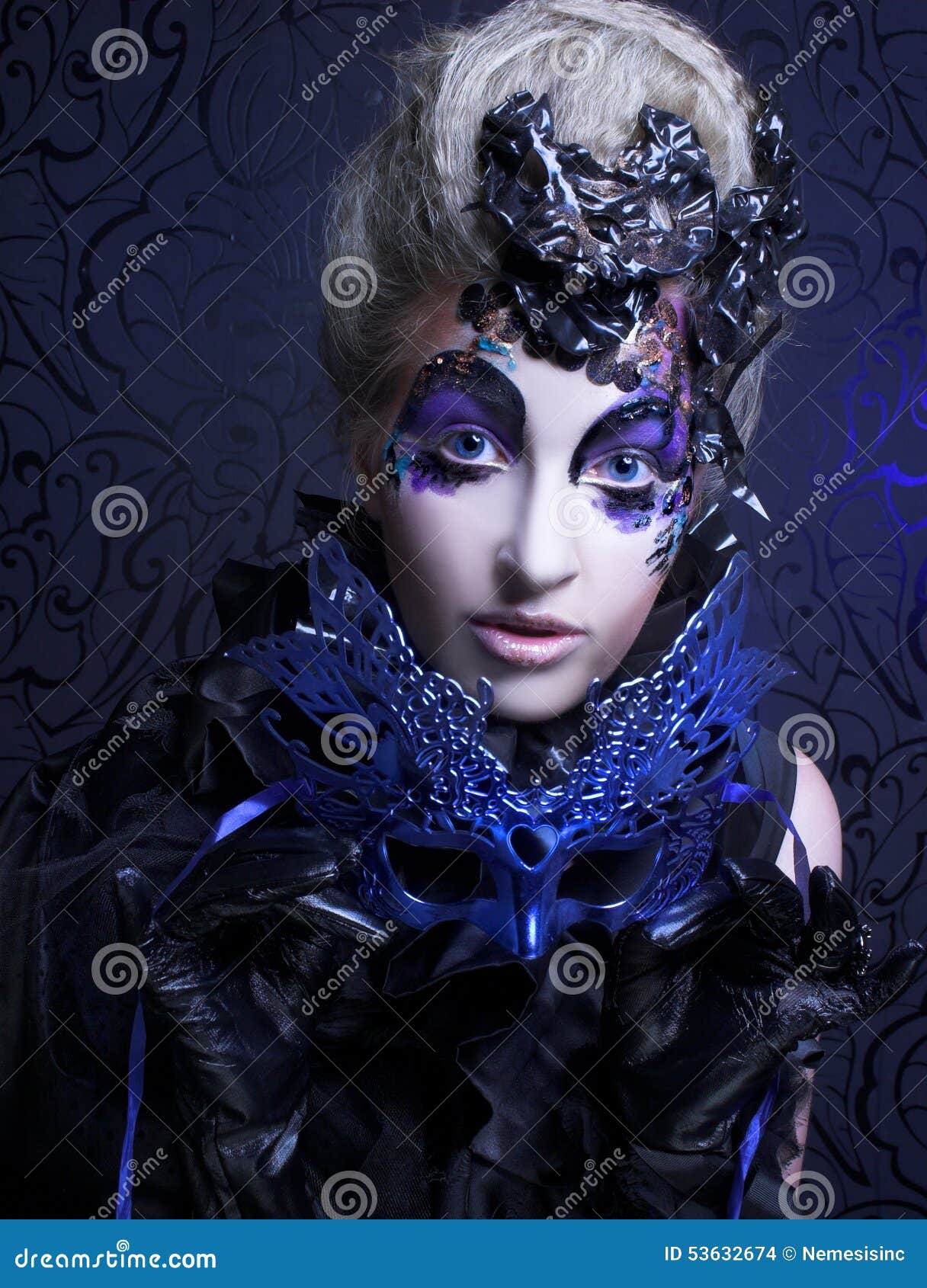 Dark queen. stock photo. Image of model, female, dark - 53632674