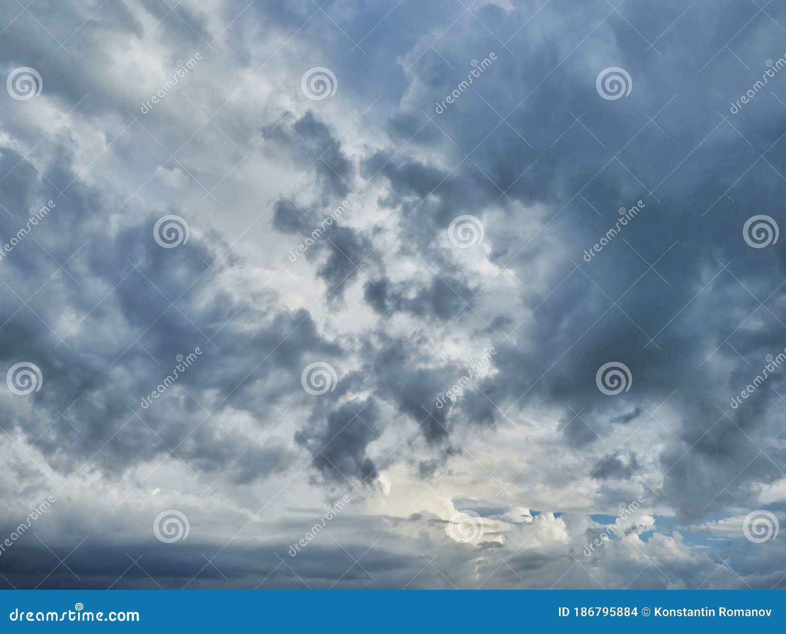 Dark Rain Clouds in the Sky Stock Photo - Image of weather, summer ...