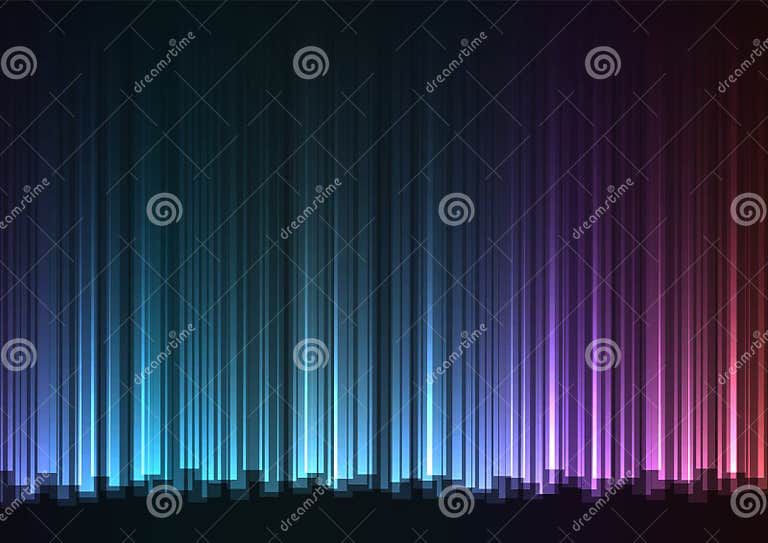 Dark Rainbow Abstract Bar Line Background Stock Vector - Illustration ...