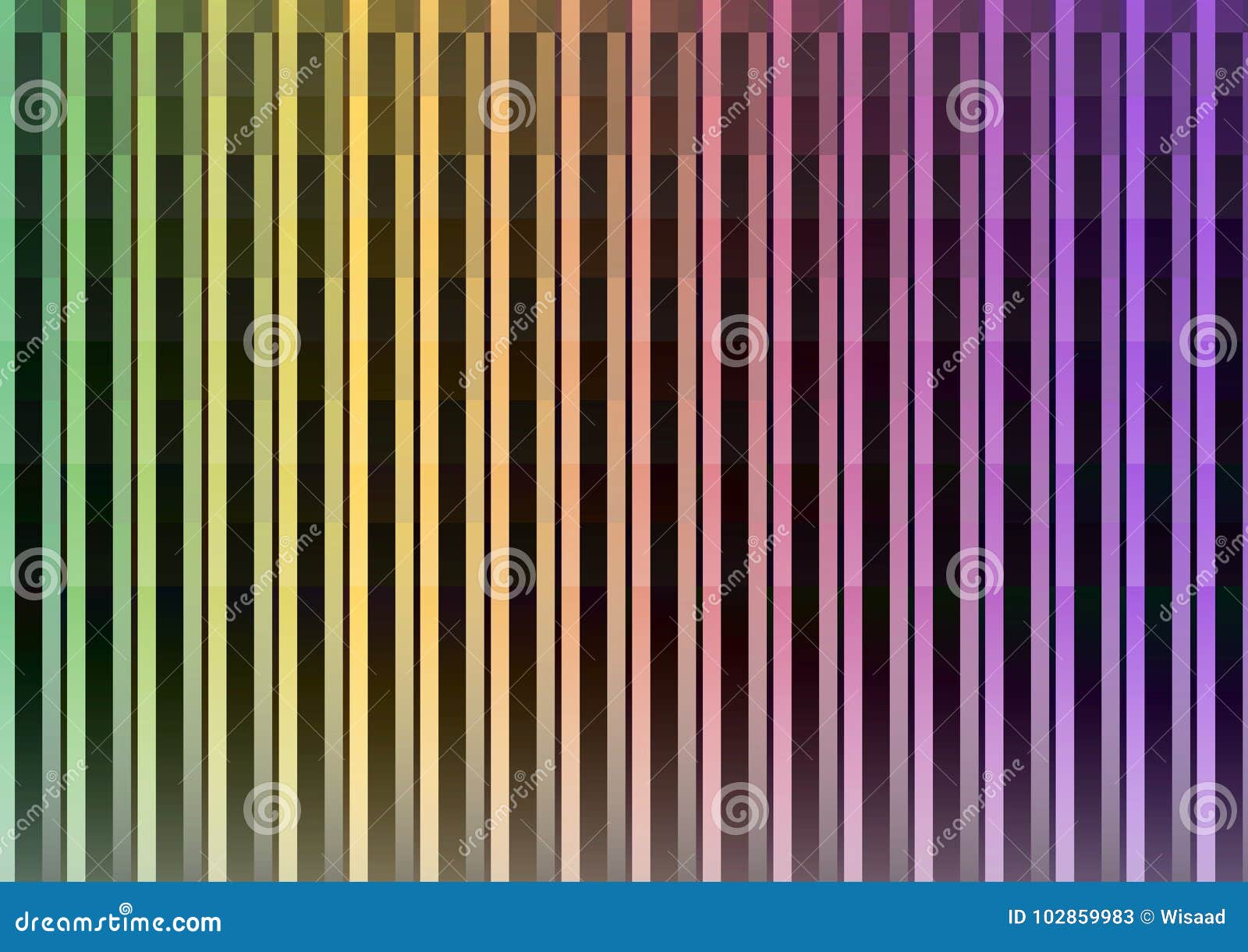 Dark Rainbow Pixel Bar Abstract Background Stock Vector - Illustration ...