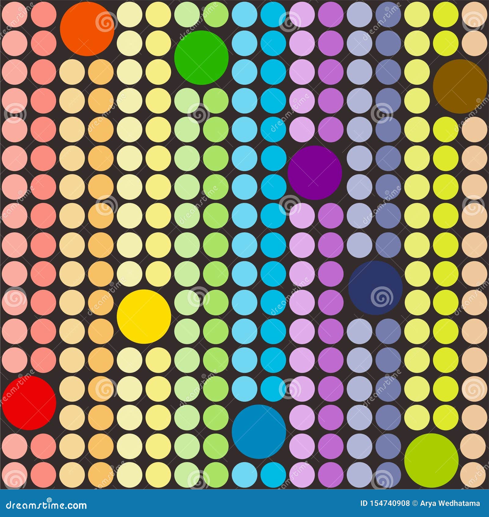 The Dark of Rainbow Circle Pattern Wallpaper Stock Illustration ...