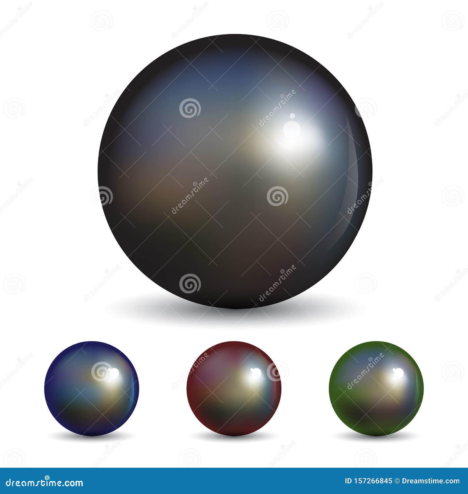 Dark realistic balls stock vector. Illustration of mesh - 157266845