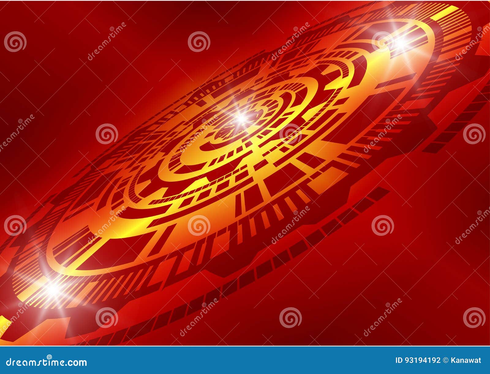 Dark Red Abstract Technology Background, Vector Illustration Stock ...