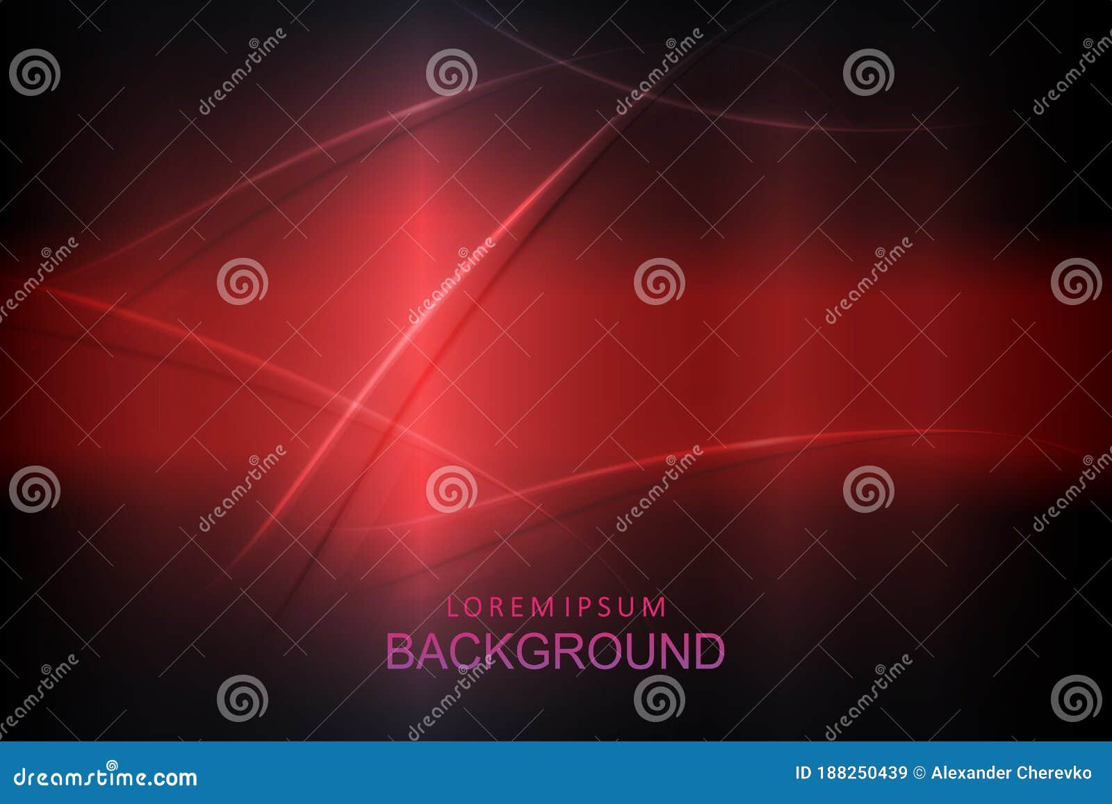 Dark Red Background with a Gradient, Silhouette of Curved Thin Lines ...