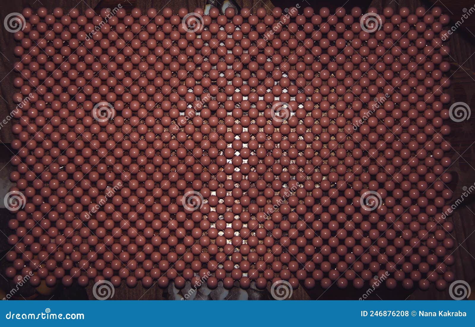 Dark Red Beaded Background Pattern Arranged Beautifully. Stock ...