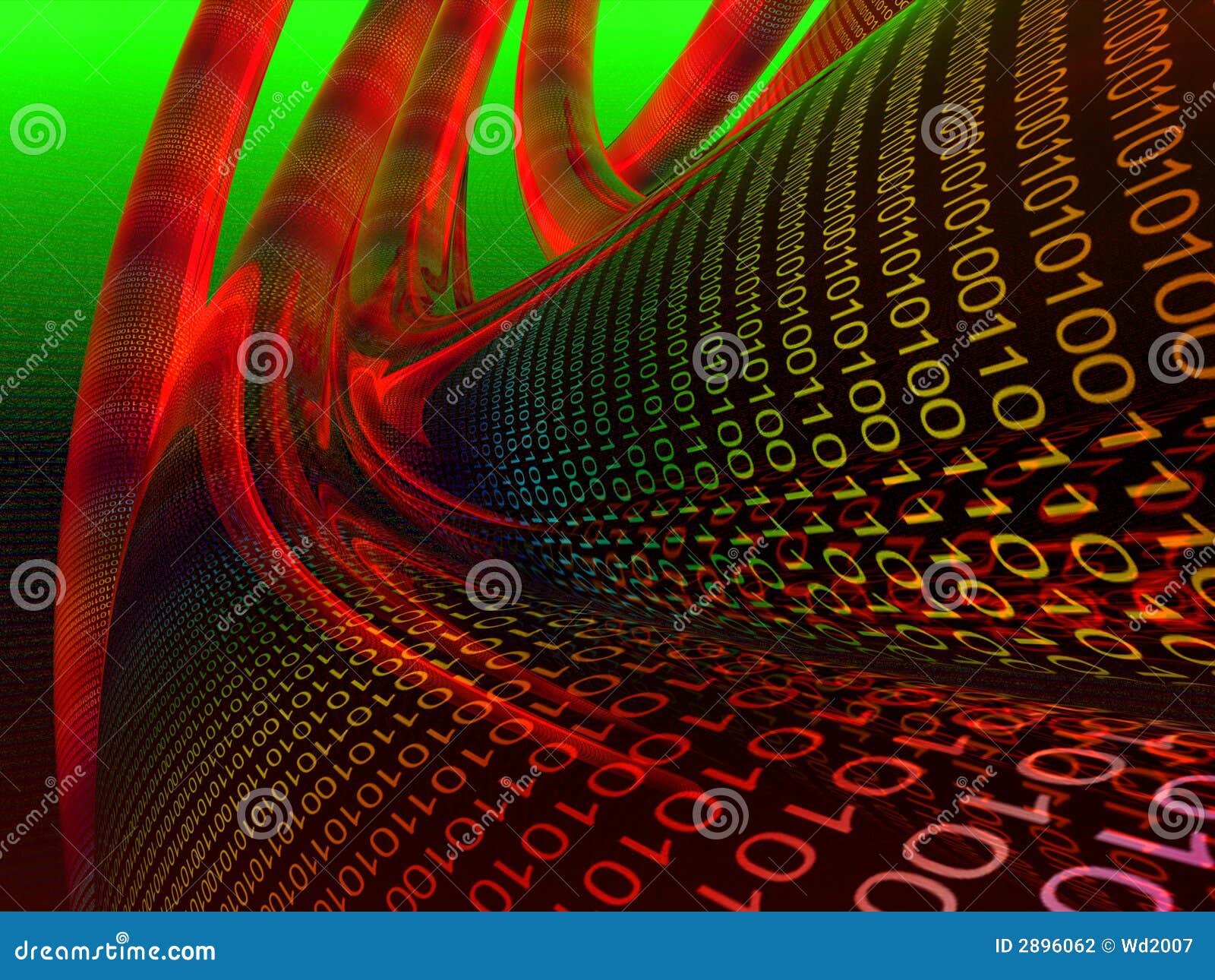 Red Binary Wallpaper