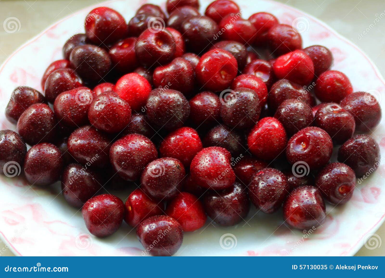 Dark red cherries stock image. Image of sweet, fresh - 57130035