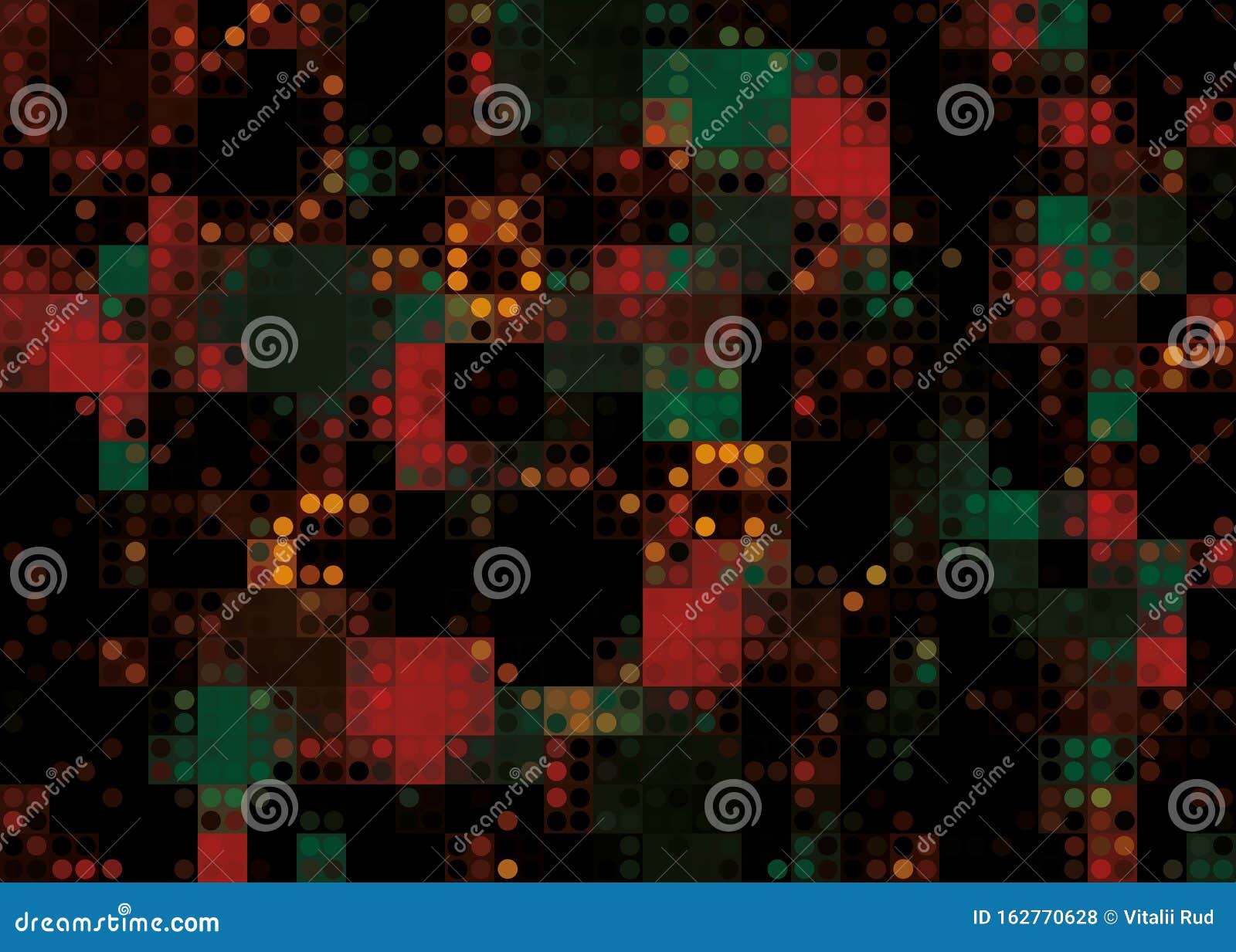 Dark Red and Black Vector Pixel Background Stock Illustration ...