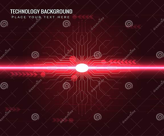 Dark Red Color Light Abstract Technology Background for Computer ...