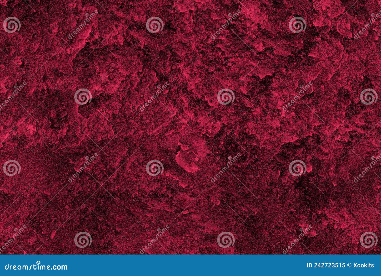 Dark Red Color Rough Concrete Wall Surface with Heavy Grunge Texture ...