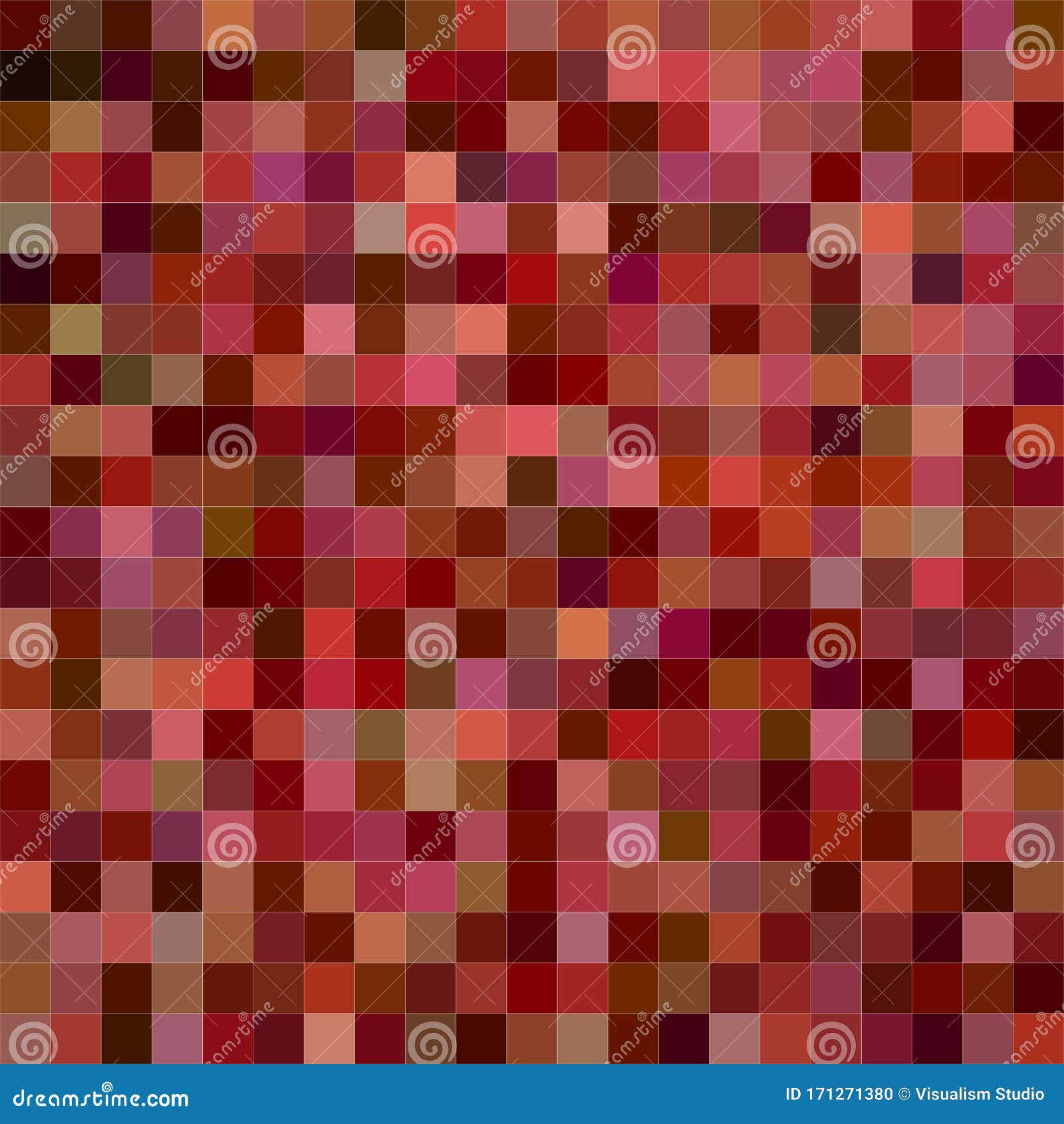 Dark Red Color Square Mosaic Texture in Rectangular Style and Gradient ...