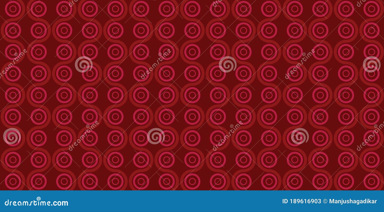 Dark Red Coloured Circle Pattern Wallpaper Stock Vector - Illustration ...
