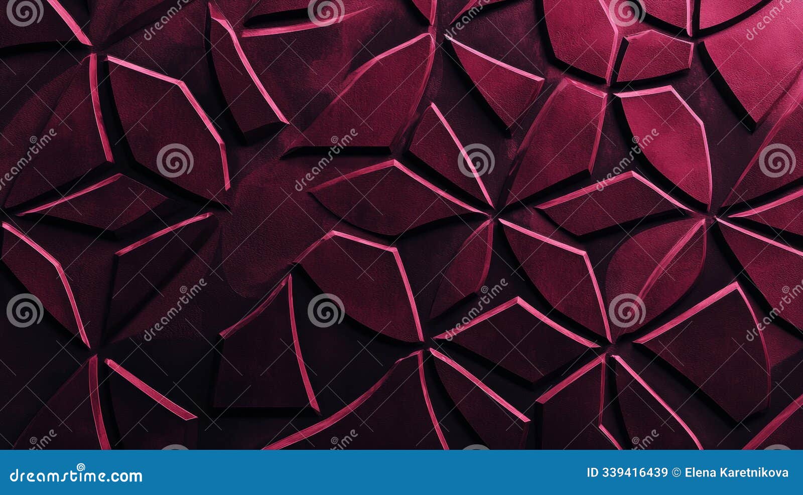 Dark Red 3d Geometric Pattern Creates a Modern Abstract Background with ...