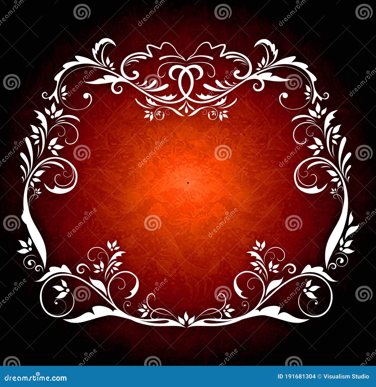 Dark Red Frame Luxury and Borders Set Design Decoration Pattern and ...