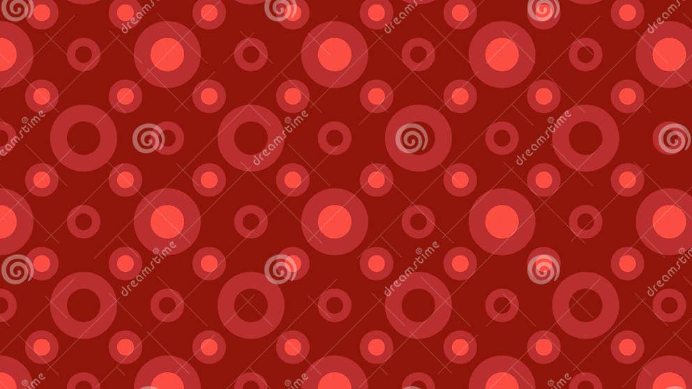 Dark Red Geometric Circle Pattern Illustration Stock Vector ...