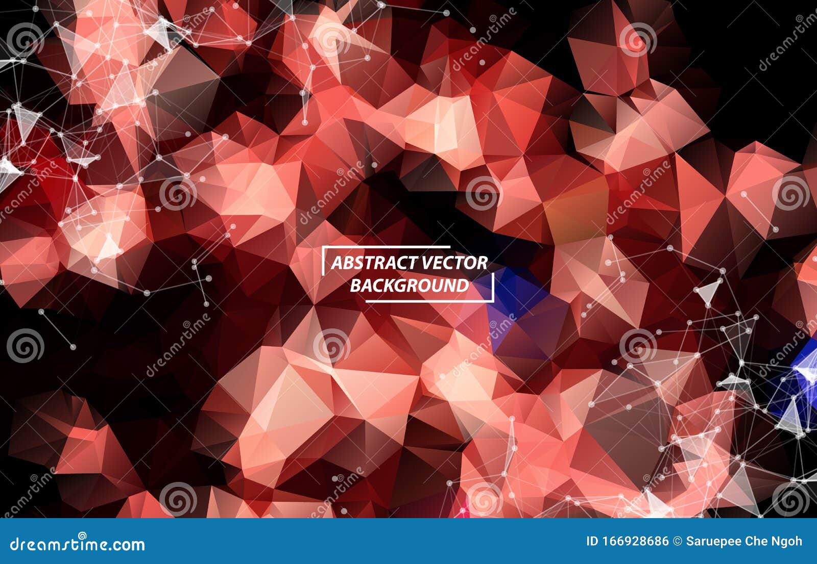 Dark Red Geometric Polygonal Background Molecule and Communication ...