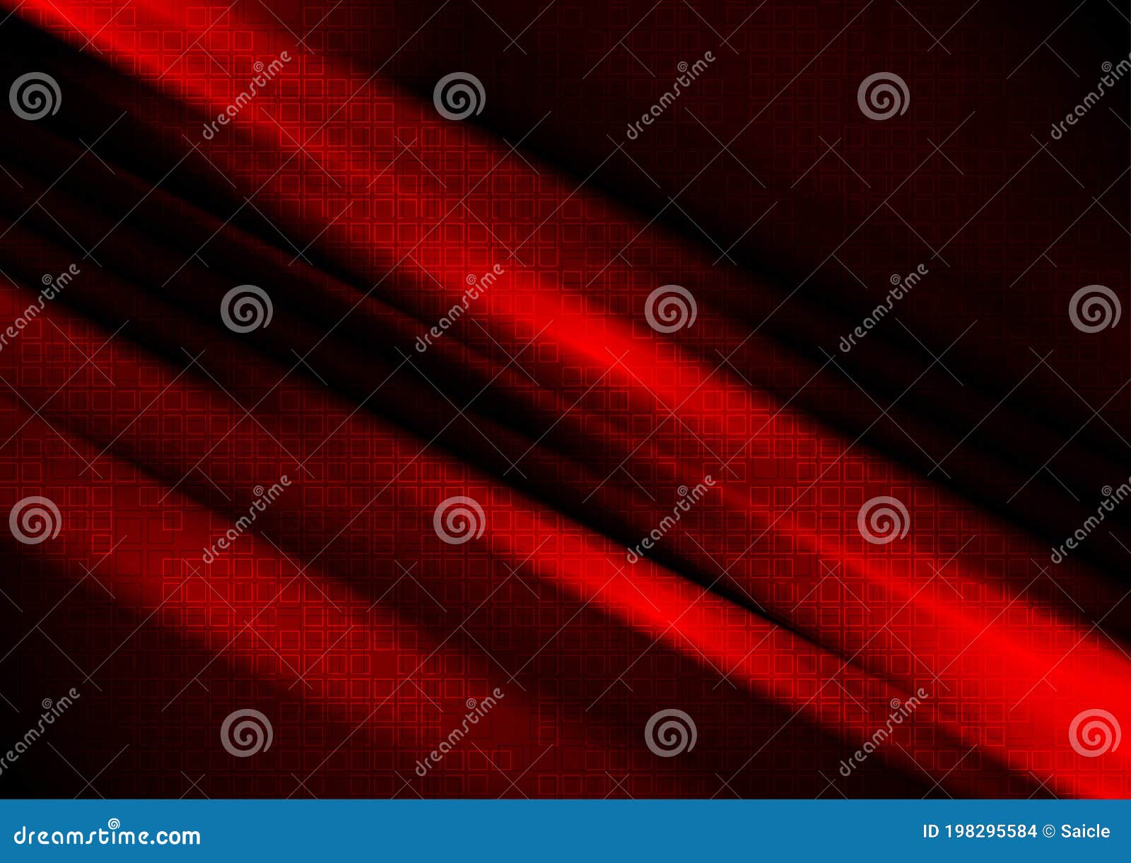 Dark Red Glowing Stripes and Checkered Background Stock Vector ...