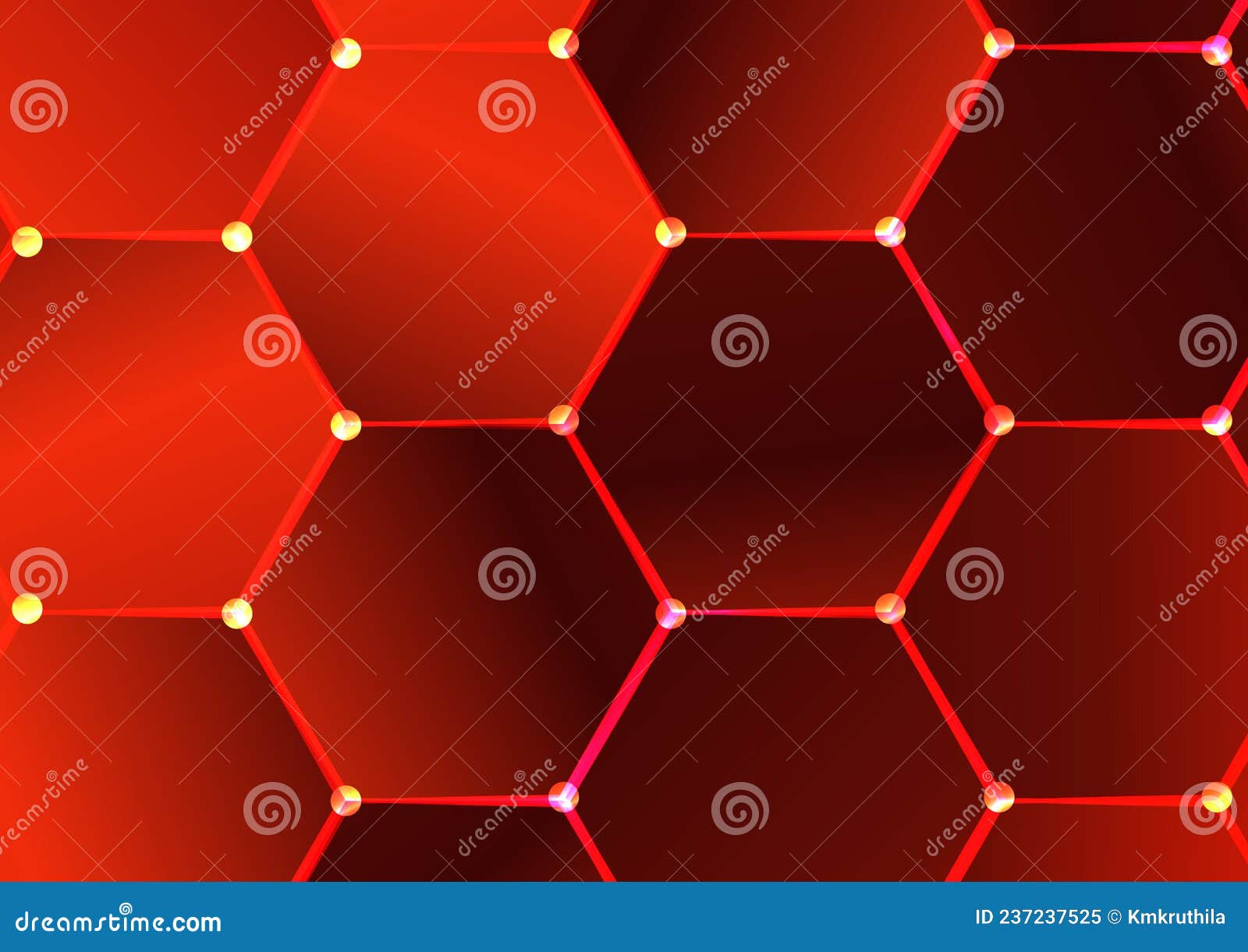 Dark Red Gradient Hexagon Background Vector Art Beautiful Elegant Illustration Stock Vector ...