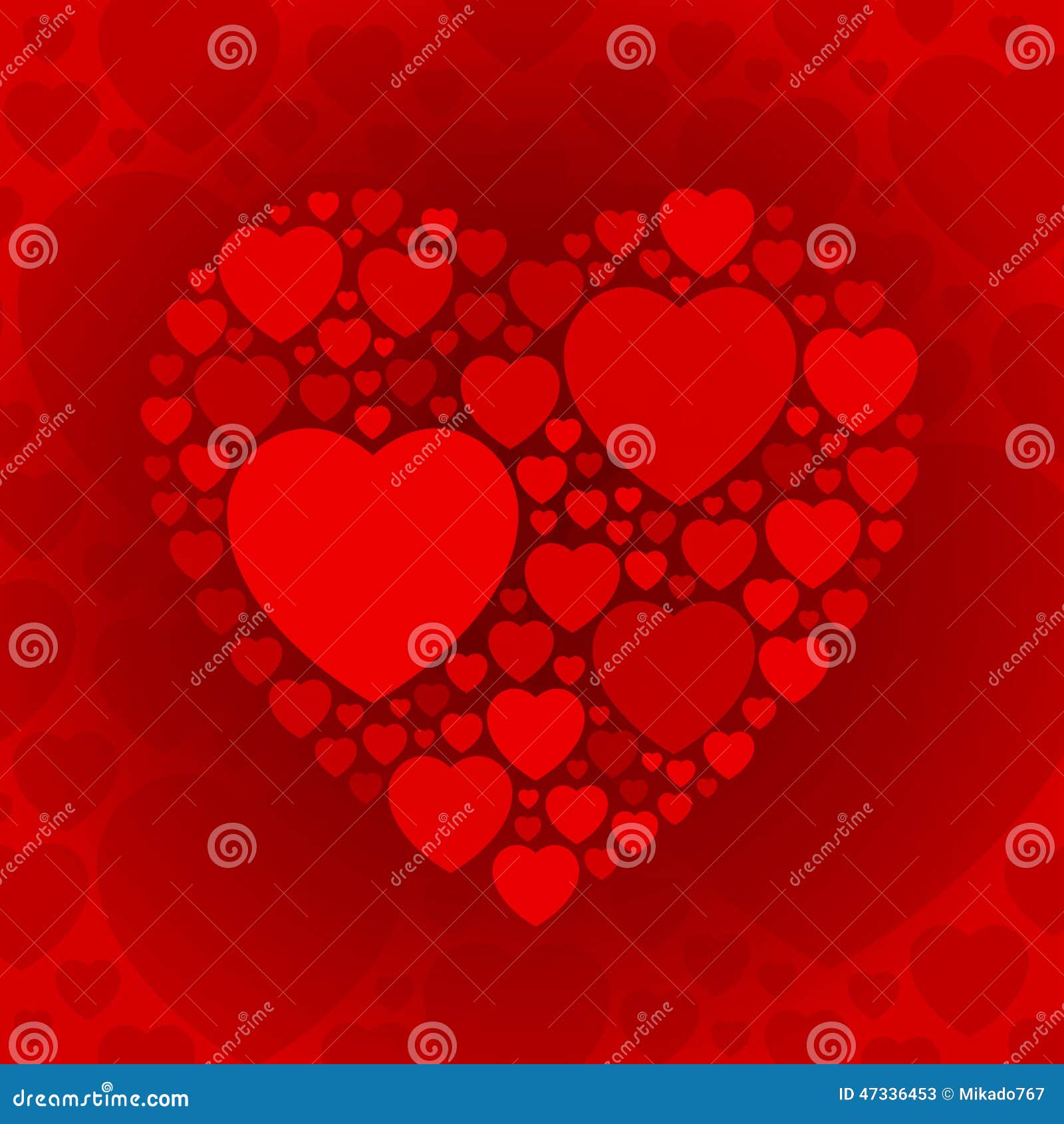 Dark Red Heart Shape on Maroon Background Stock Vector - Illustration ...
