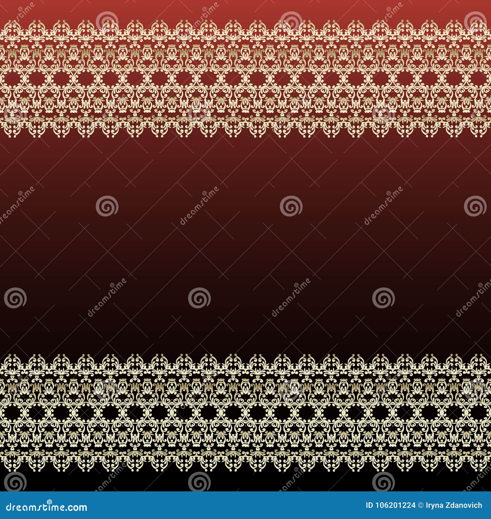Dark Red Invitation Card with Abstract Pattern and Blank Horizon Stock ...